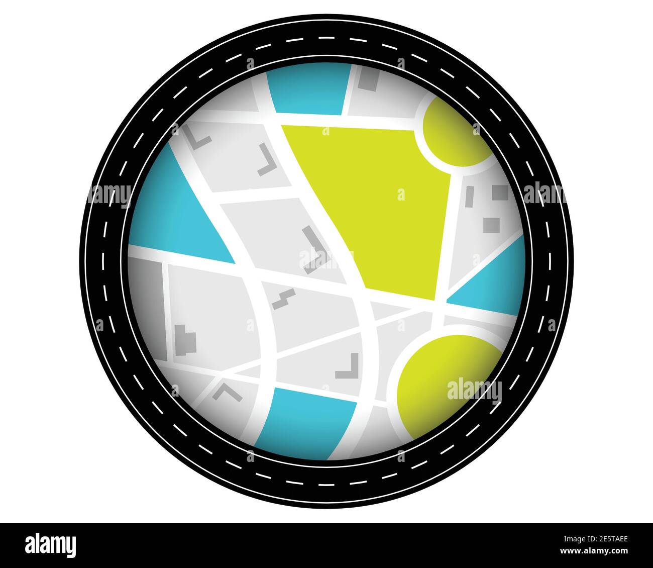 Lane route Stock Vector Images - Alamy