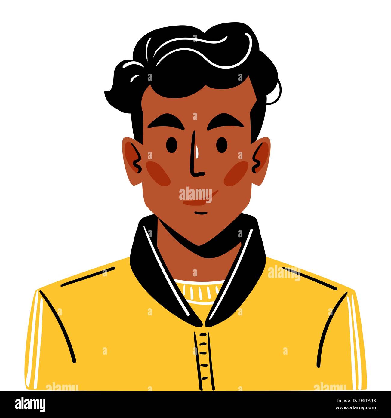 Portrait black guy in Stock Vector Images - Alamy