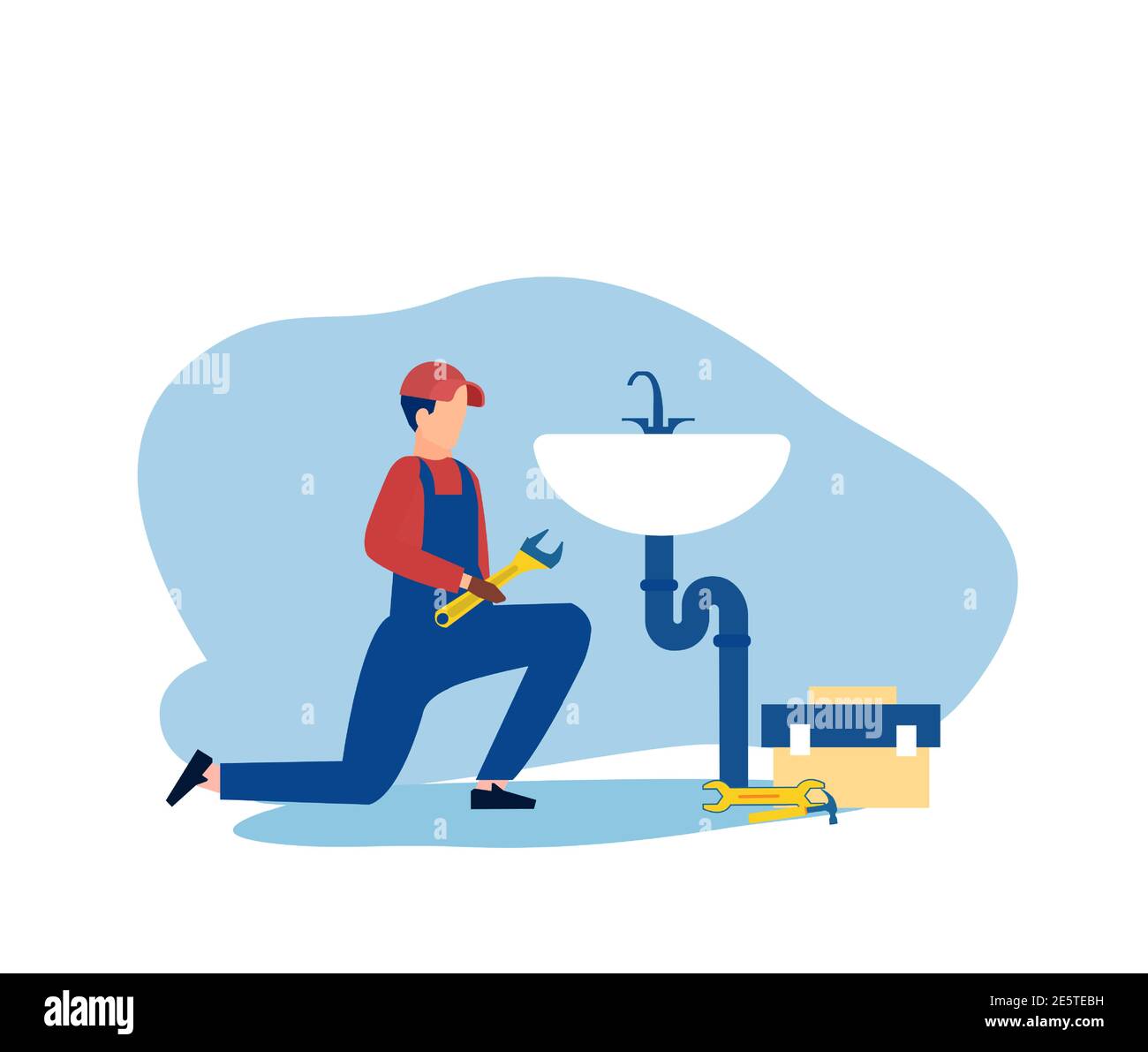 Broken tap Stock Vector Images - Alamy