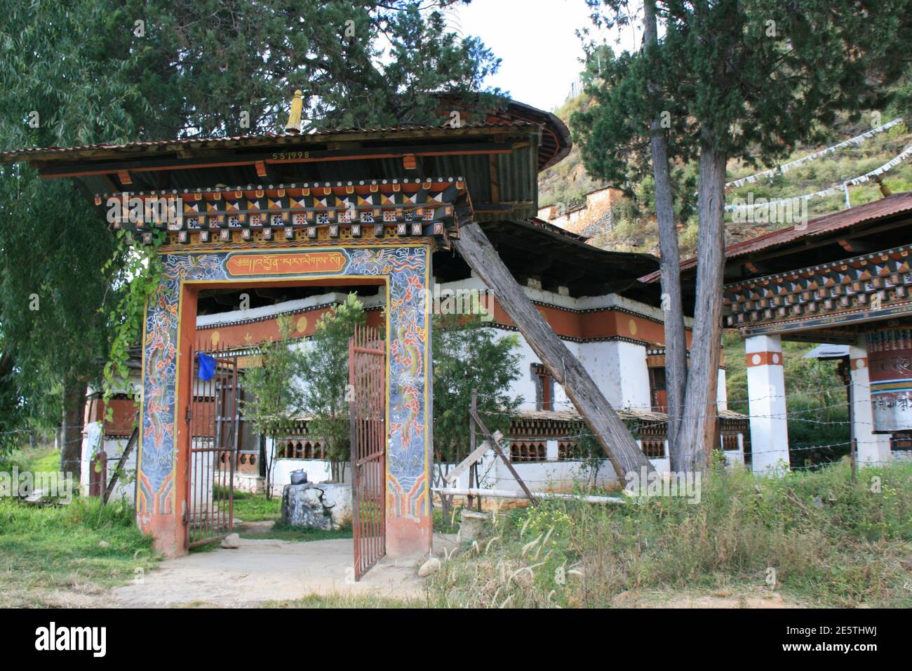 buddhist temple in paro (bhutan Stock Photo - Alamy