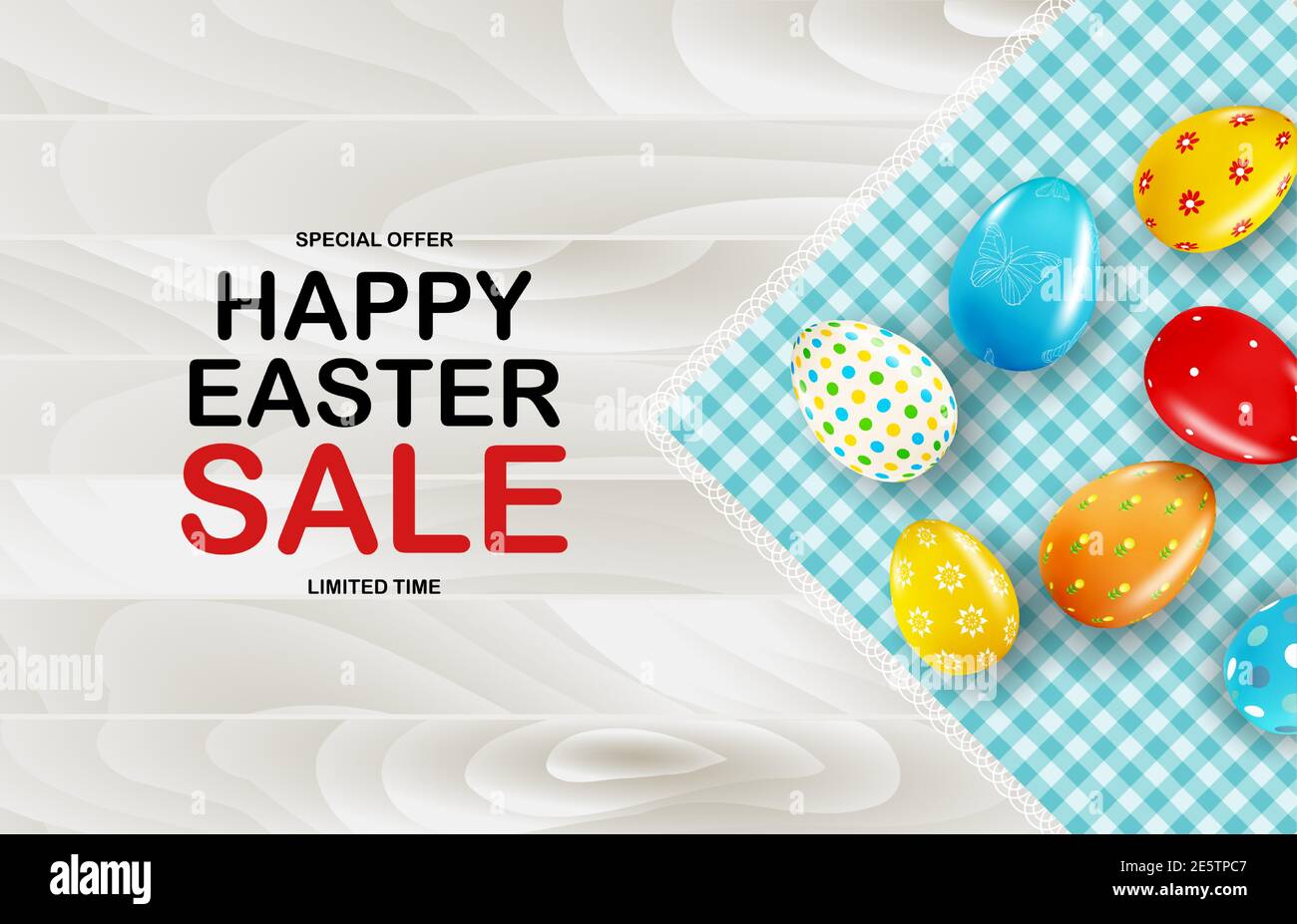 Easter poster template with 3d realistic golden Easter eggs. Template ...