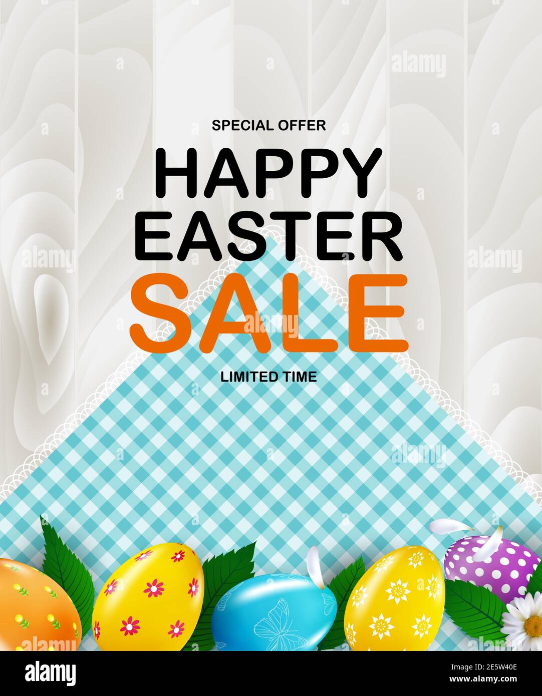 Easter poster template with 3d realistic golden Easter eggs. Template ...