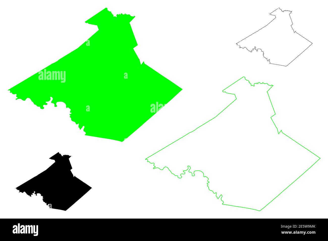 Map of summersville hi-res stock photography and images - Alamy