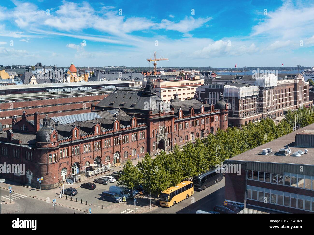 Panoramic aerial view of Helsinki in a beautiful summer day, Finland ...