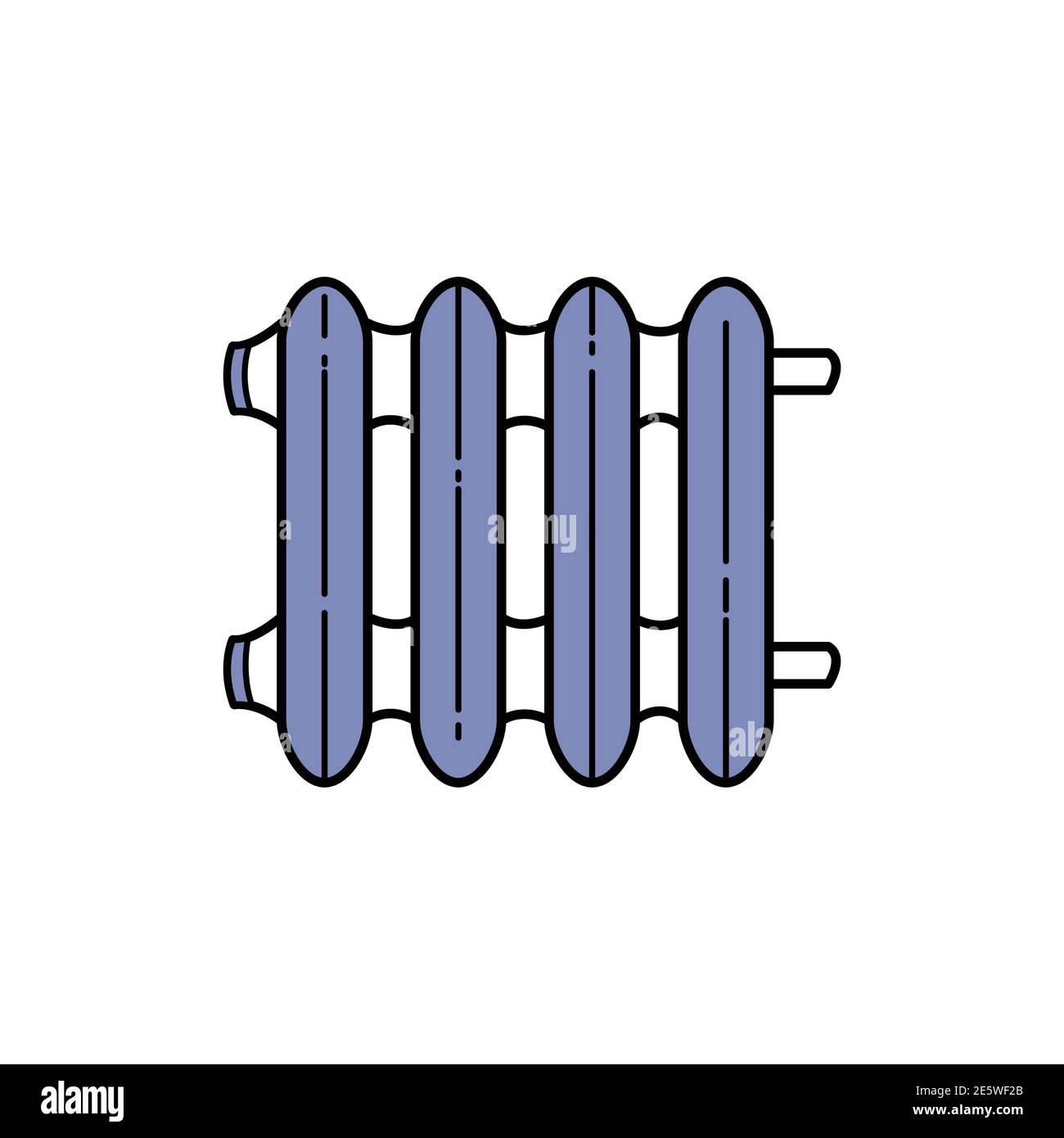 Heating battery olor line icon. Pictogram for web page, mobile app ...