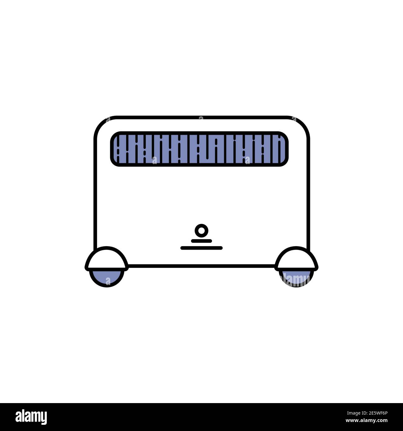 Heater olor line icon. Pictogram for web page, mobile app, promo. UI UX ...