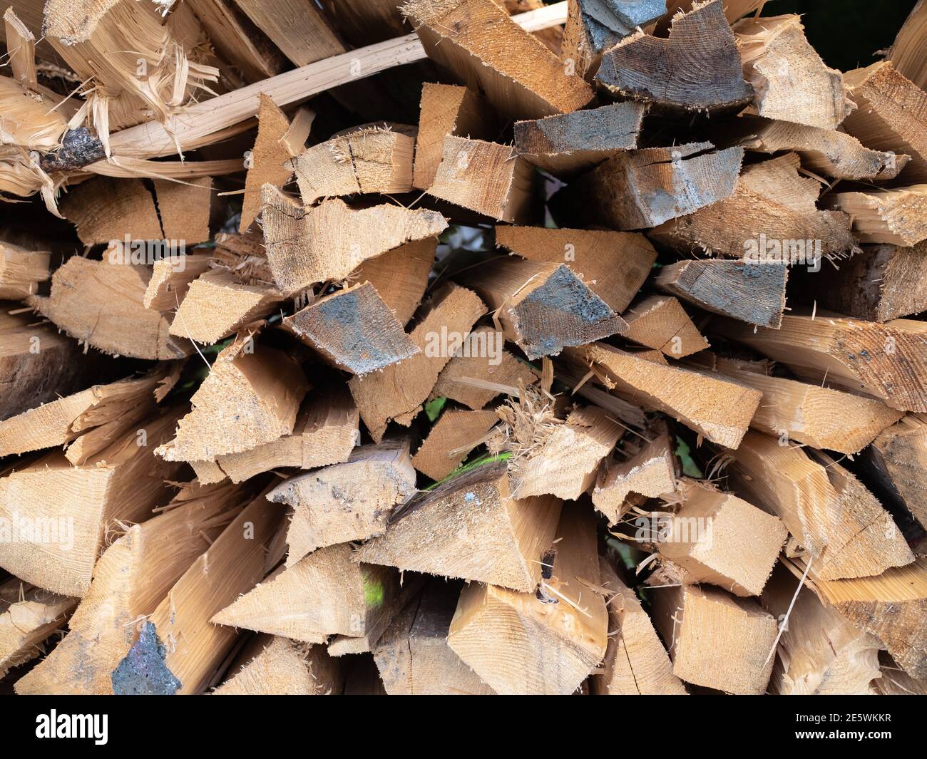 Pile of chopped firewood stack Stock Photo - Alamy