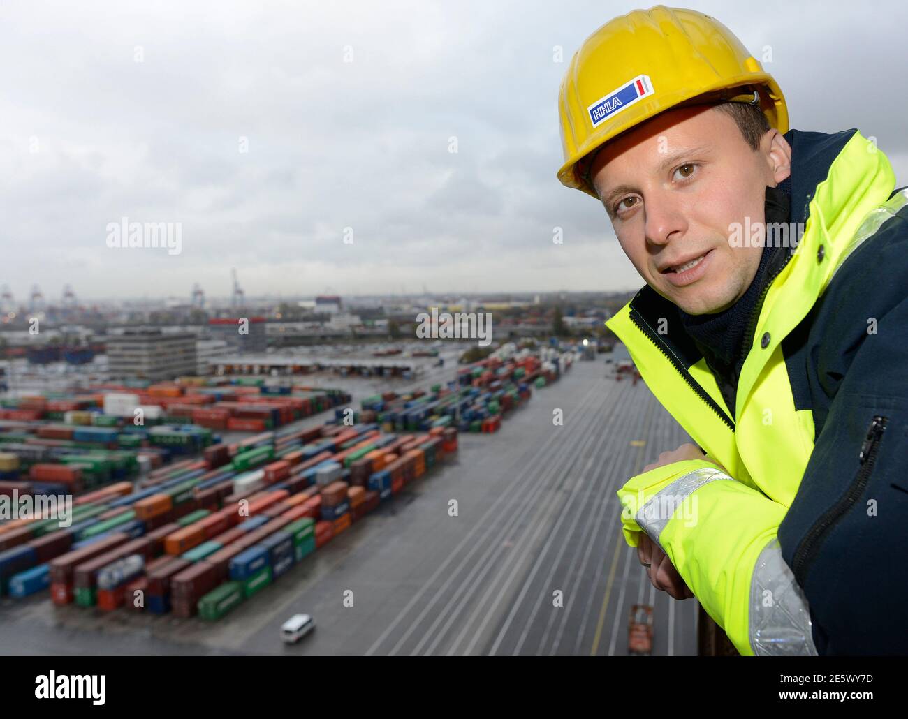 Crane driver cabin hi-res stock photography and images - Alamy