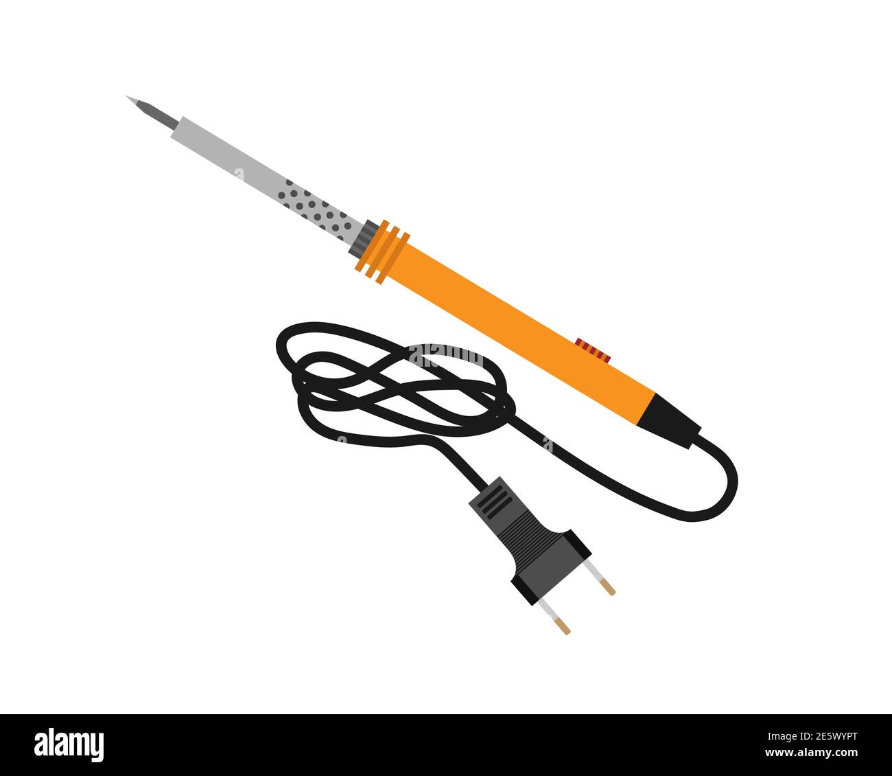 Solder gun white background Stock Vector Images - Alamy