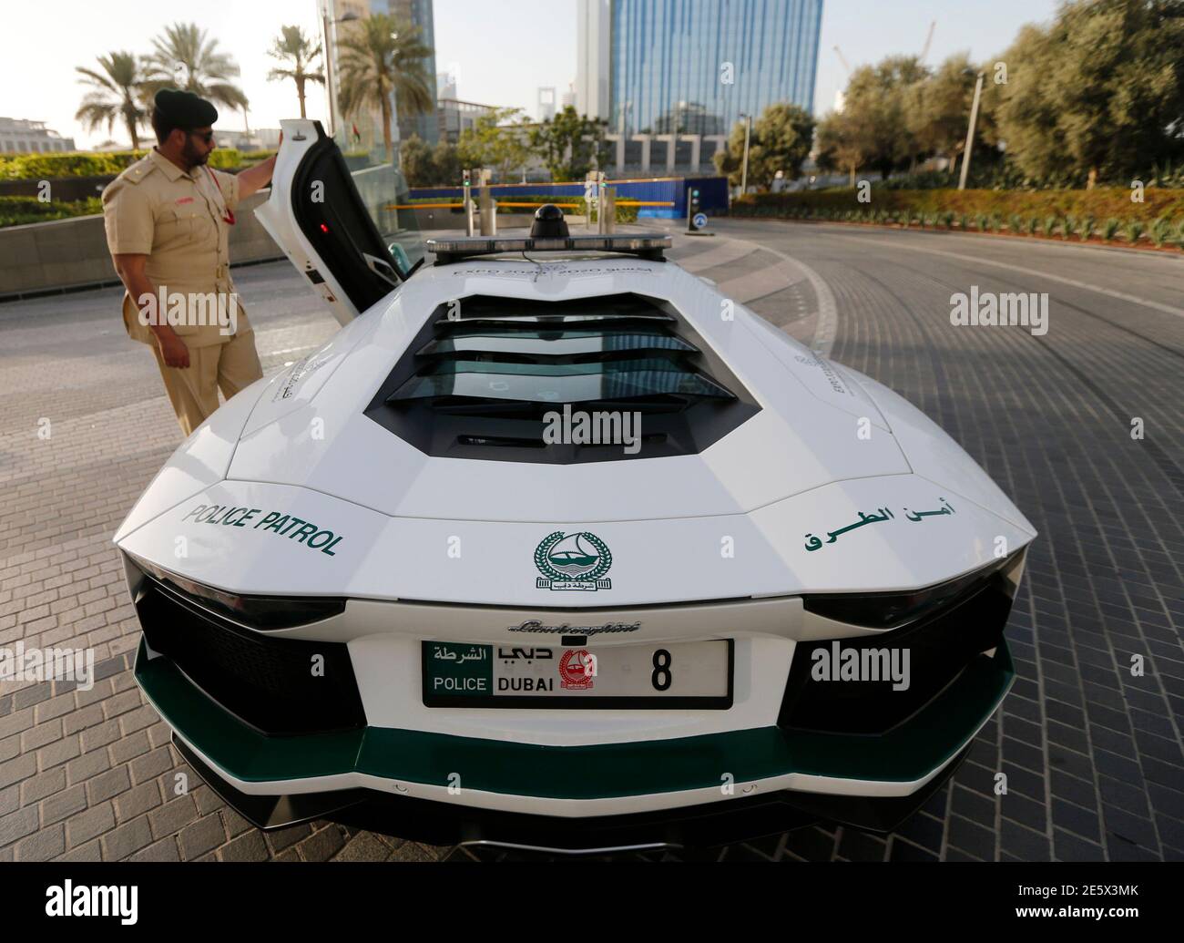 Dubai police car ferrari hi-res stock photography and images - Alamy