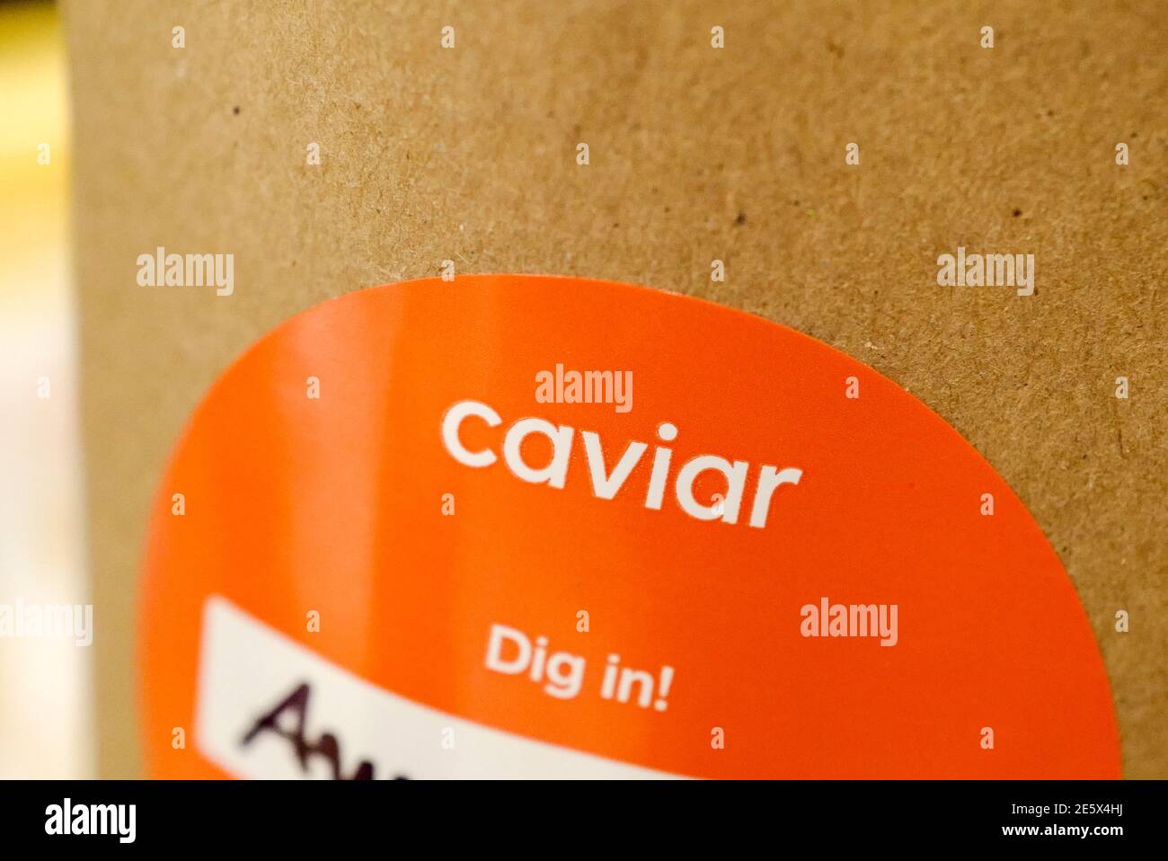 Caviar logo hi-res stock photography and images - Alamy