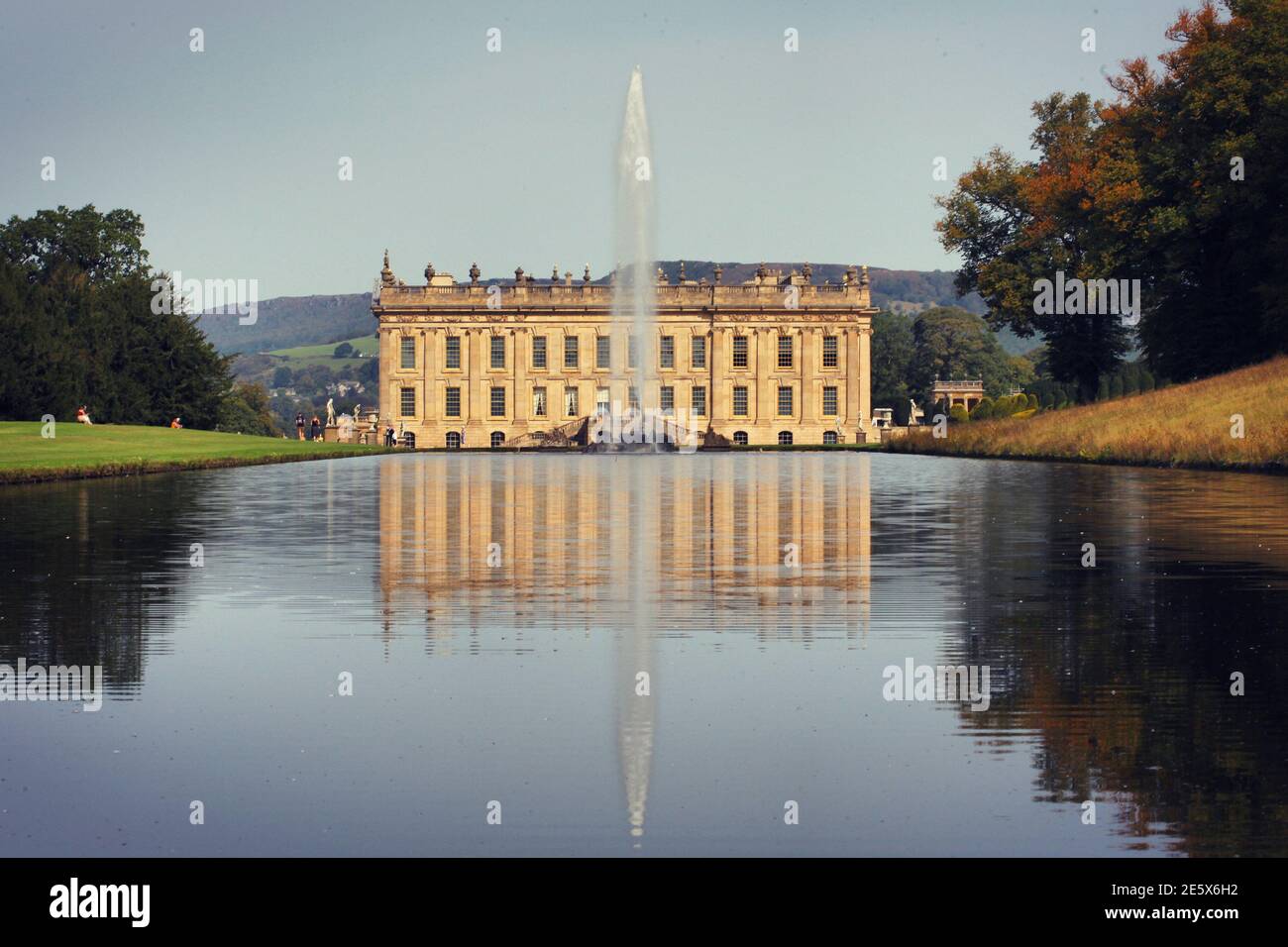 Chatsworth House in the Peak District, Derbyshire, UK Stock Photo - Alamy