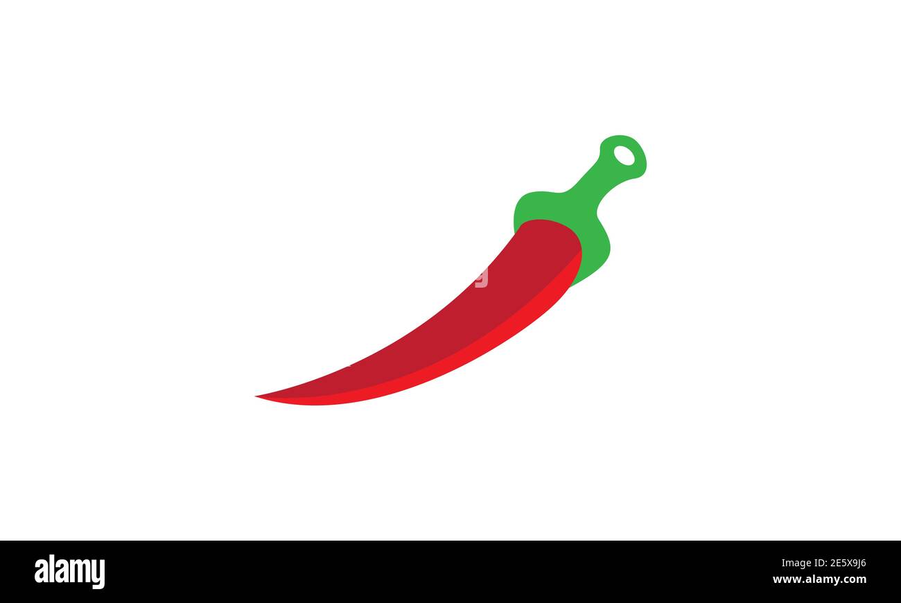 Chilli knife Stock Vector Images - Alamy