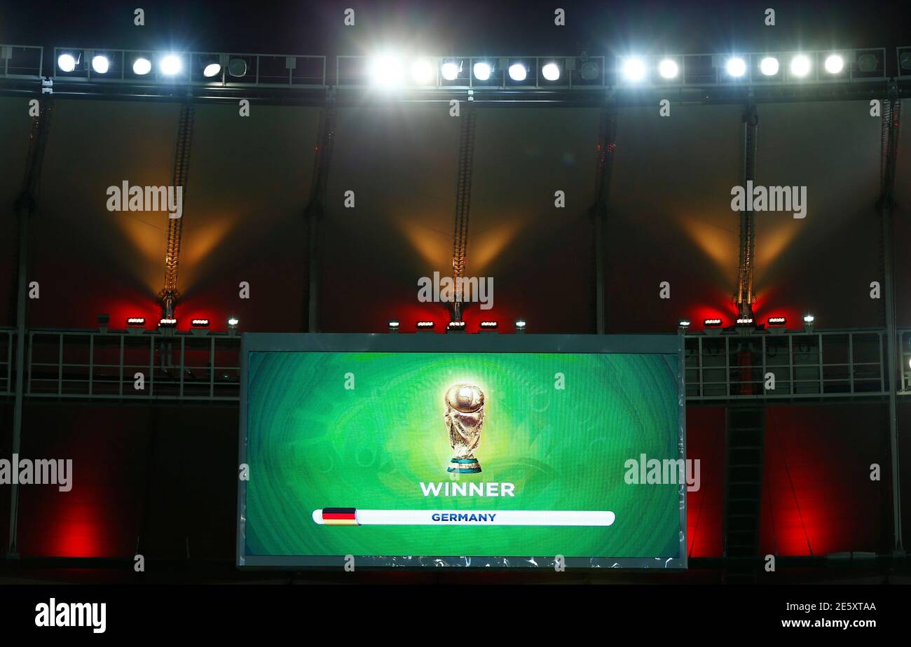 Brazil germany scoreboard world cup hi-res stock photography and images ...