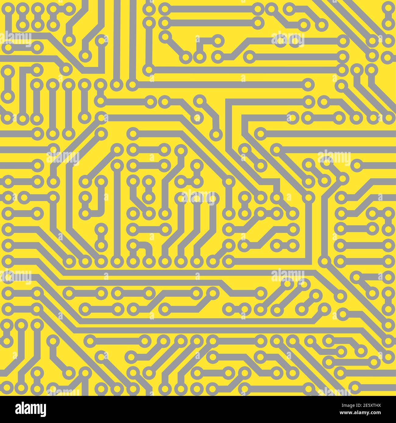 Vector circuit board background, seamless pattern. Trending colors of ...