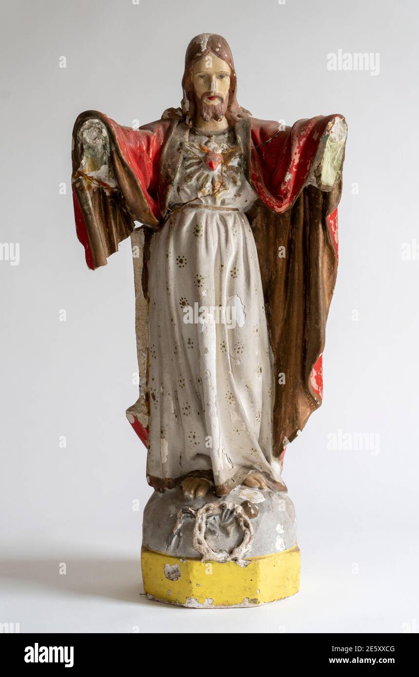Antique Religious Iconographic statues and souvenirs Stock Photo - Alamy