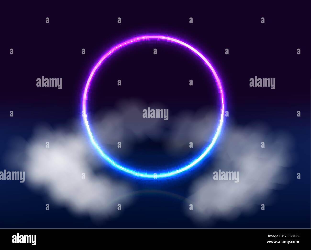 Blue electric wire circle Stock Vector Images - Alamy