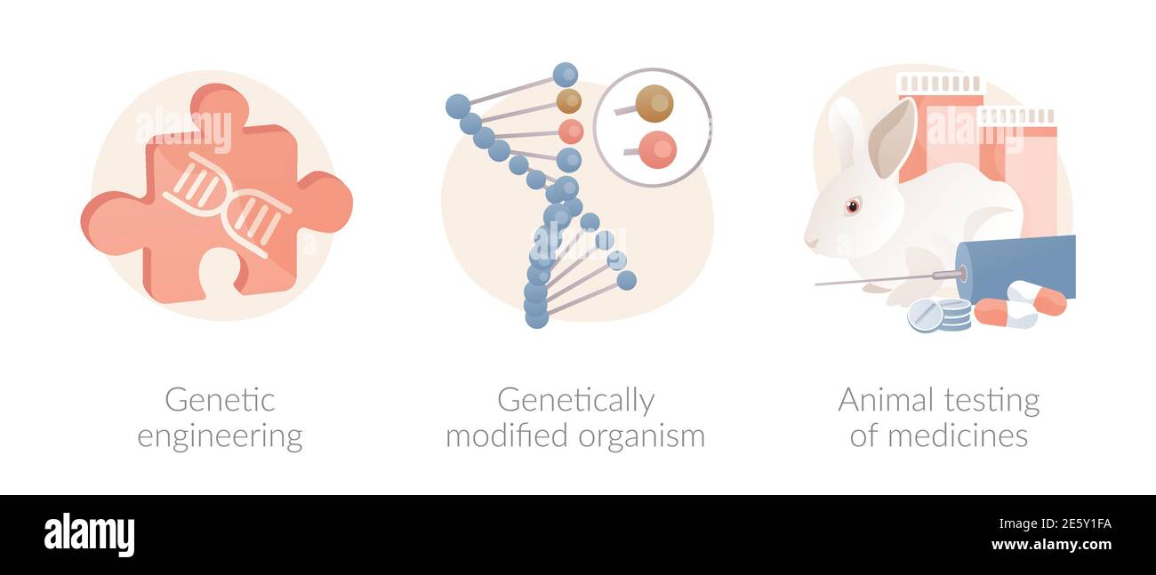 Biotechnology abstract concept vector illustrations Stock Vector Image ...