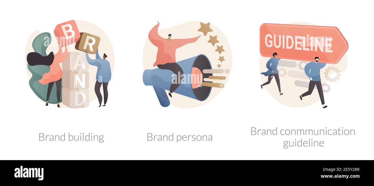 Business branding abstract concept vector illustrations Stock Vector ...