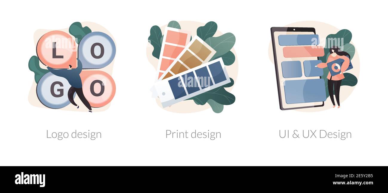 Design agency services abstract concept vector illustrations Stock ...