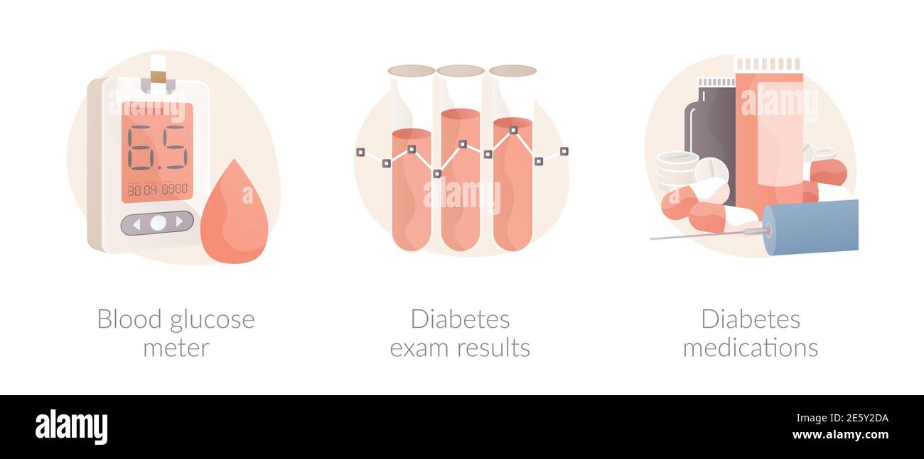 Diabetes mellitus abstract concept vector illustrations Stock Vector ...