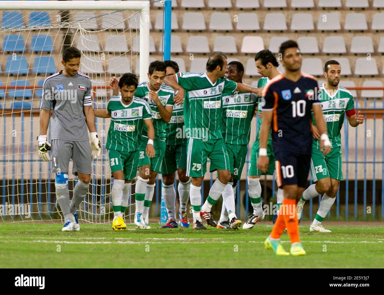 Al Kuwait Players Celebrate Goal High Resolution Stock Photography and ...