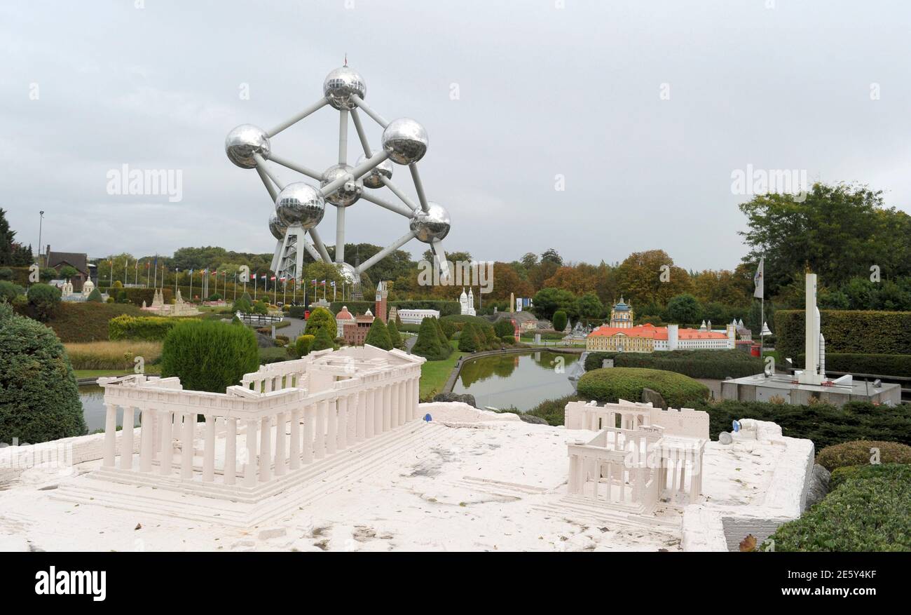 Brussels belgium atomium mini europe hi-res stock photography and ...