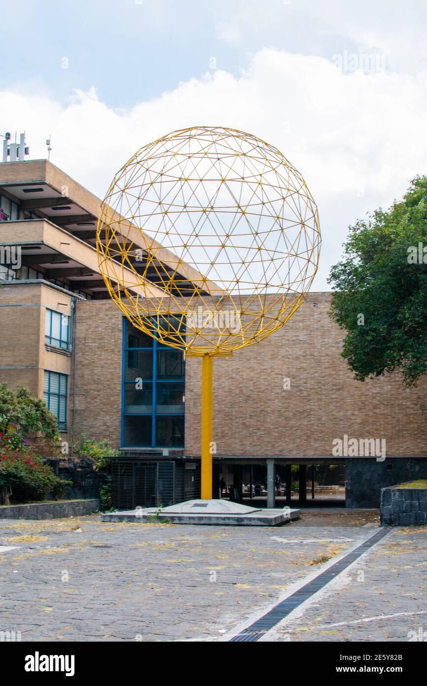 Spherical structure outside a building from Mexican college Stock Photo ...