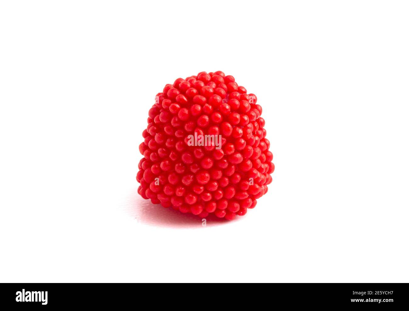 Red Raspberry Gummy Candy Isolated on a White Background Stock Photo ...
