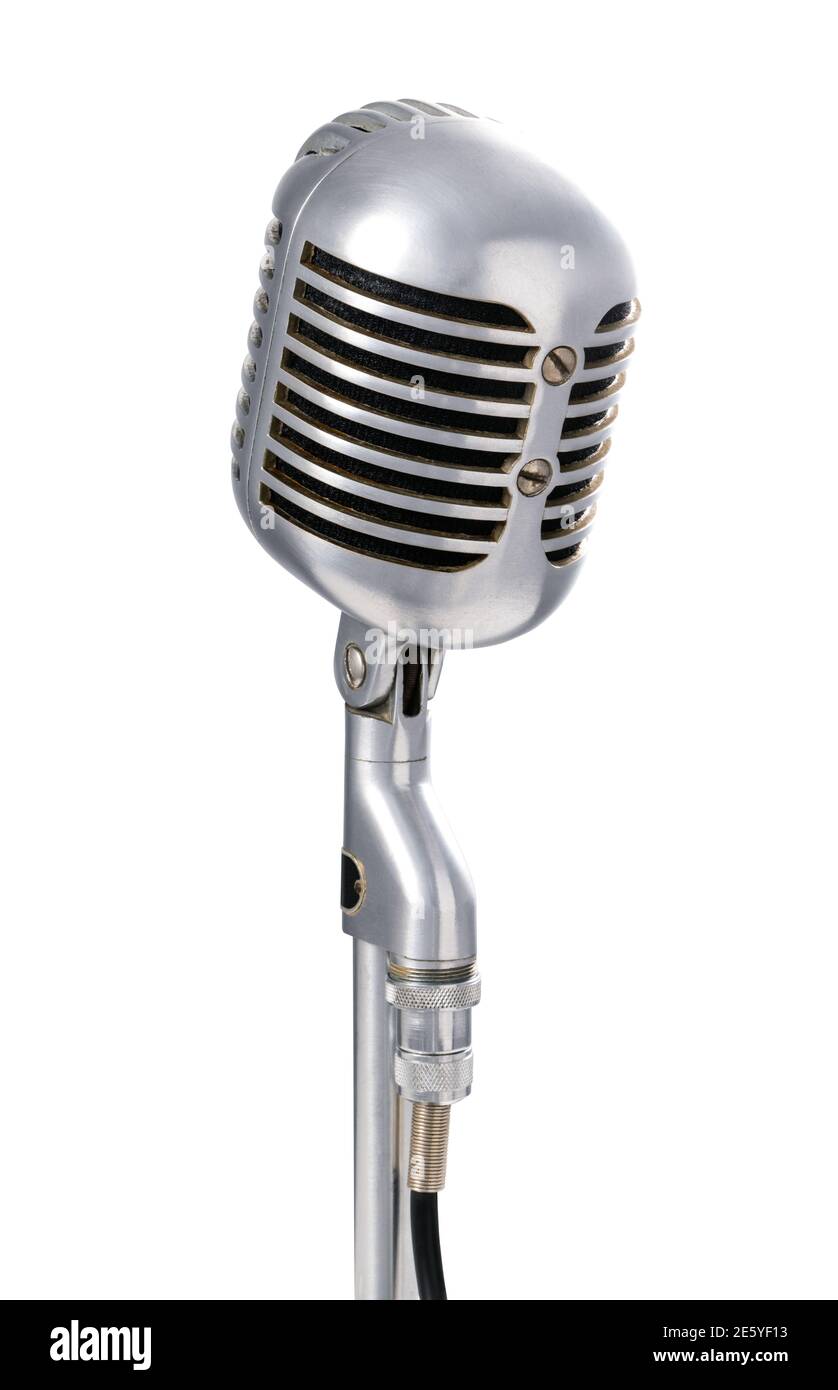 Classic vintage microphone Stock Photo - Alamy