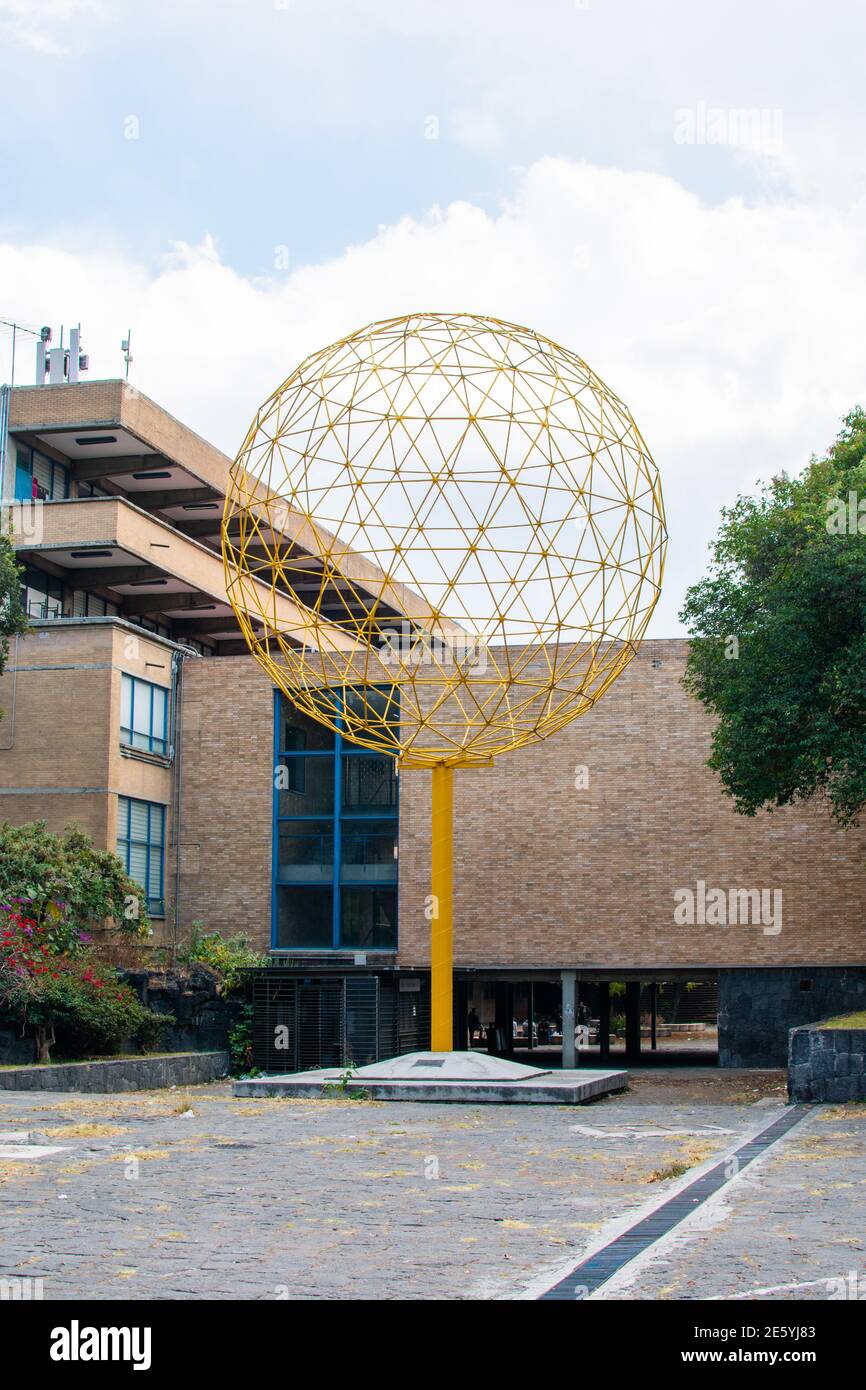 Spherical structure outside a building from Mexican college Stock Photo ...