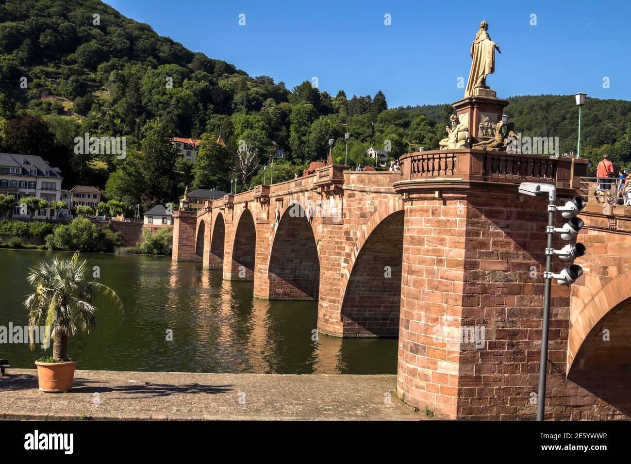 Heidelberg, Germany: Karl Theodor Bridge, also known as the Old Bridge ...