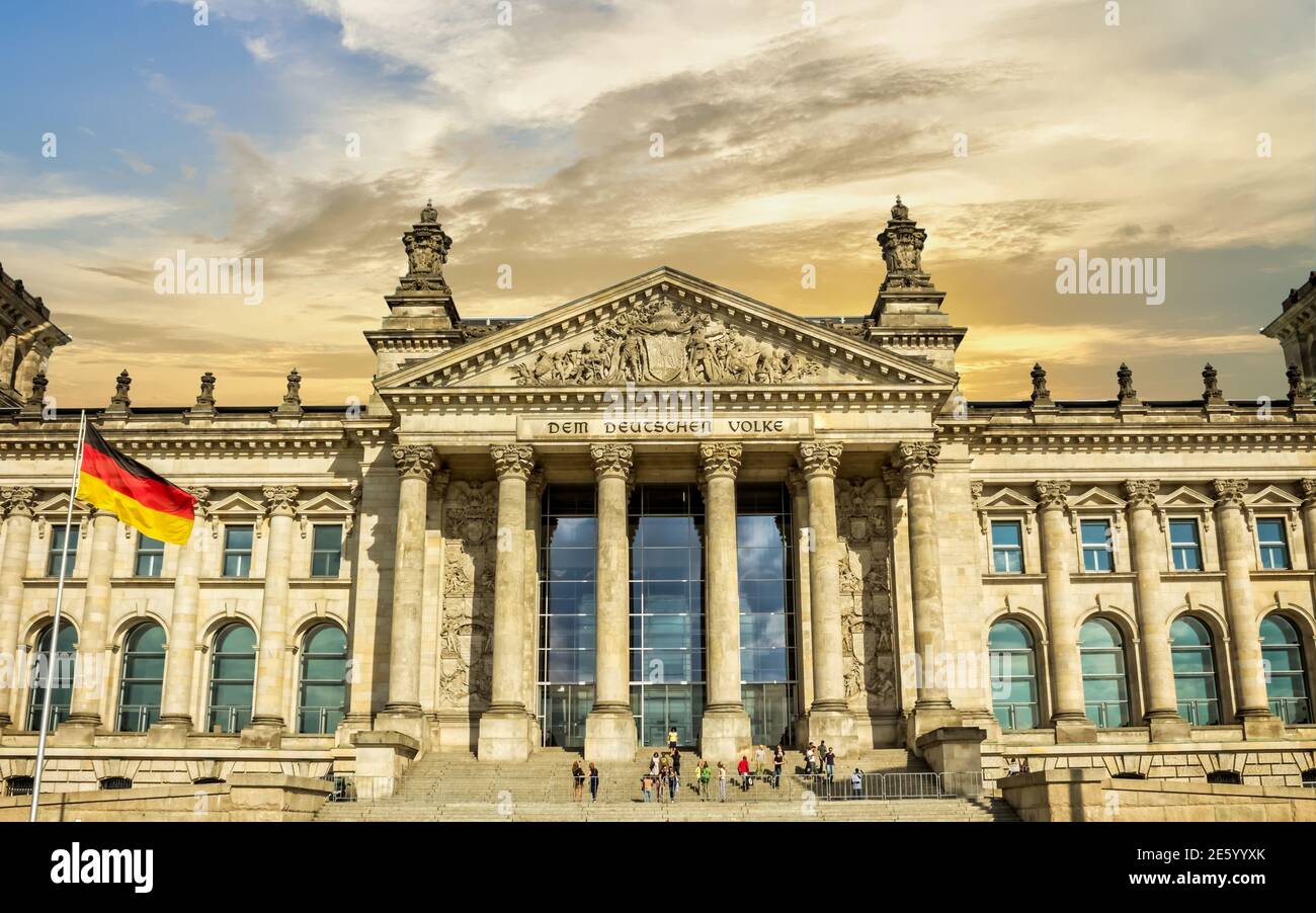 The Reichstag building in Berlin: German parliament Stock Photo - Alamy