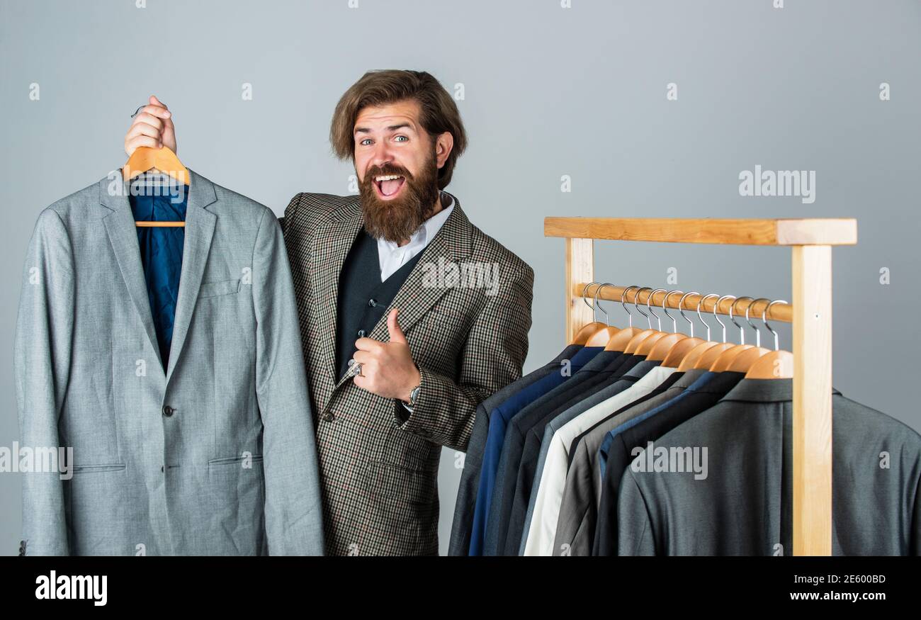Fashioner man designing formal clothes premium quality, good choice ...