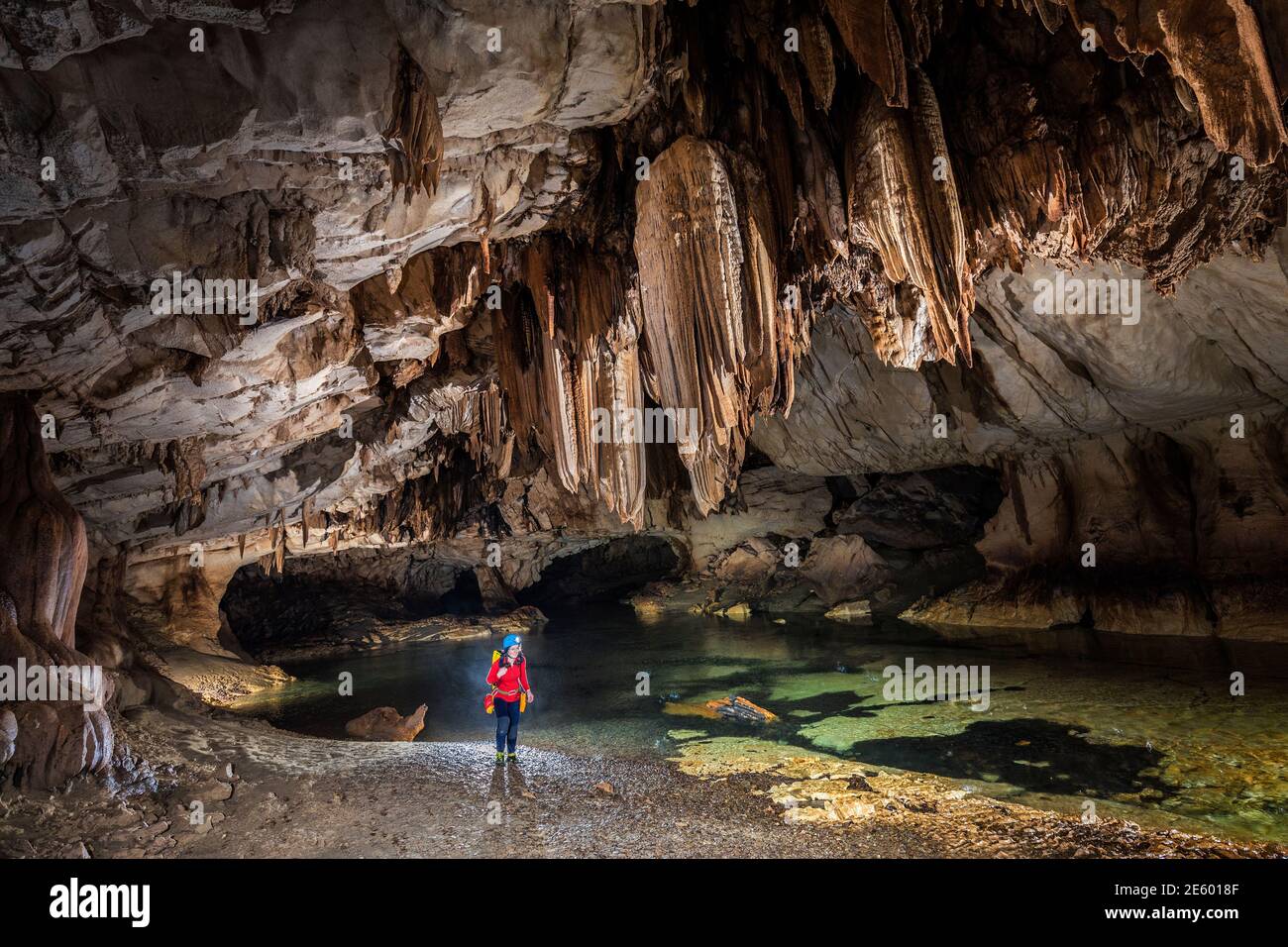 Formations in Clearwater Cave, Mulu, Malaysia Stock Photo - Alamy