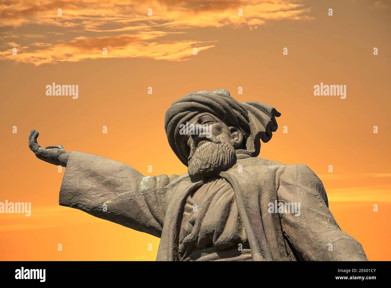 statue of famous Mevlana Rumi, whirling dervish Stock Photo - Alamy