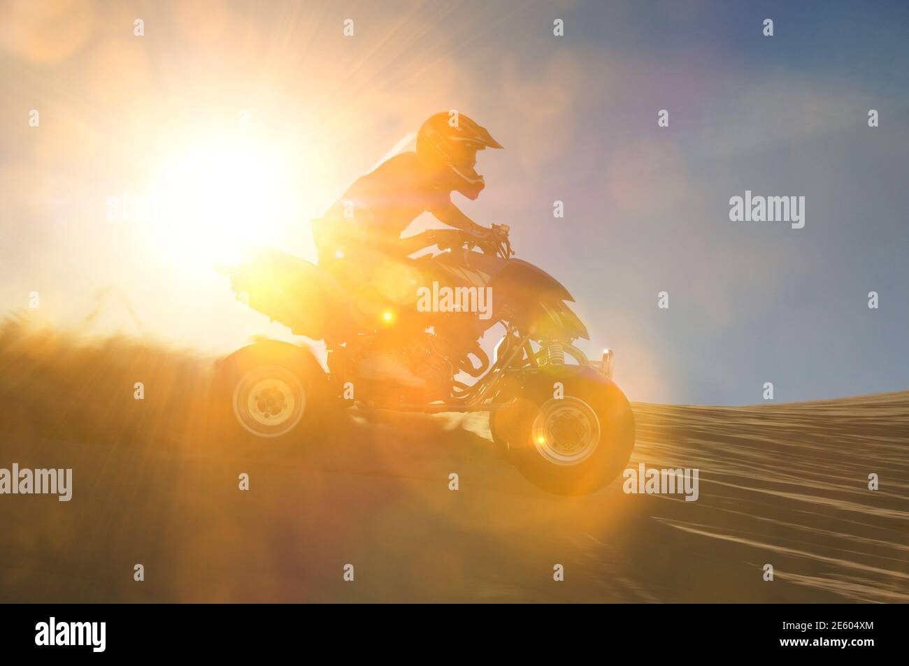 Quad bike riding in dessert hi-res stock photography and images - Alamy