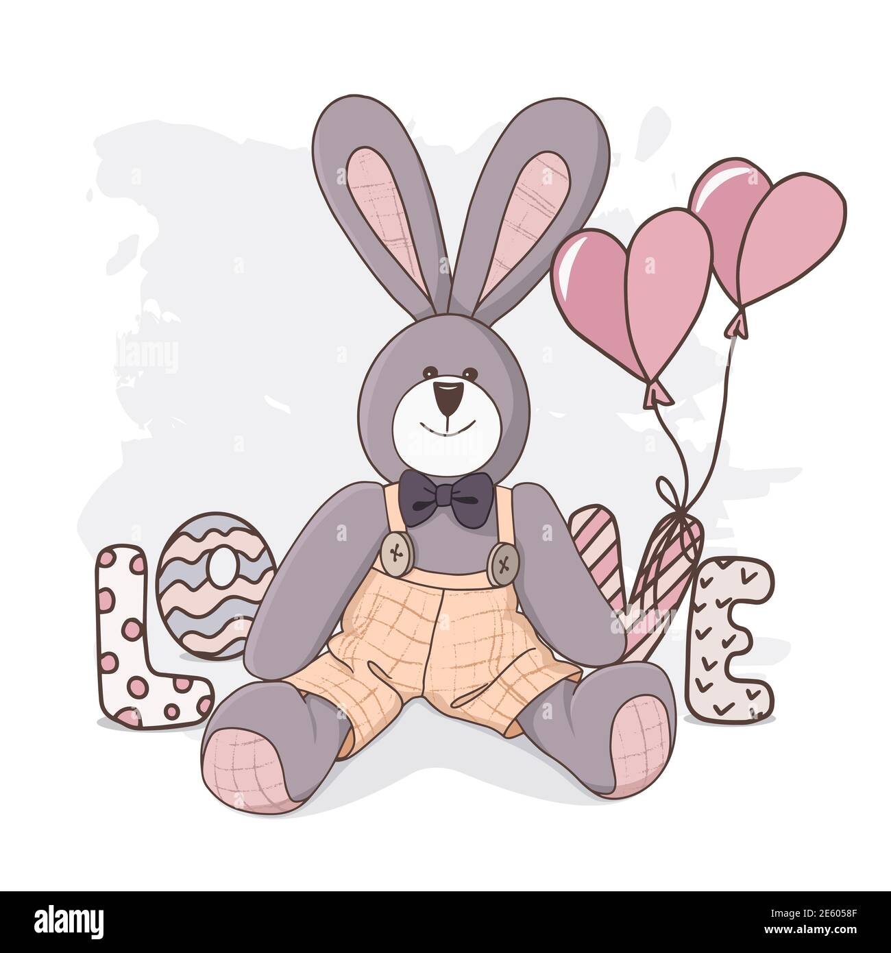 Cartoon character stuffed toy Stock Vector Images - Alamy