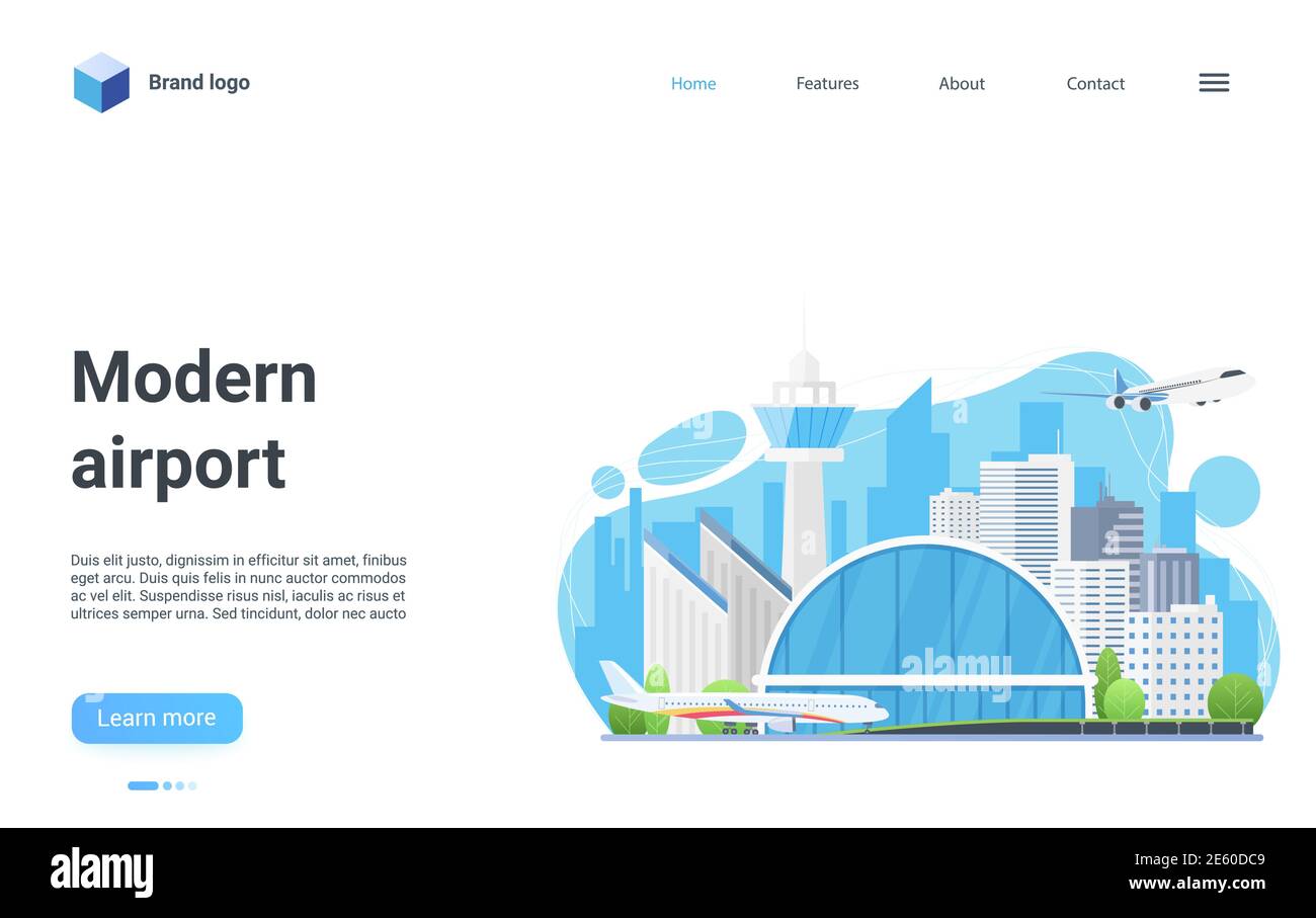 Modern aircraft in flight Stock Vector Images - Alamy