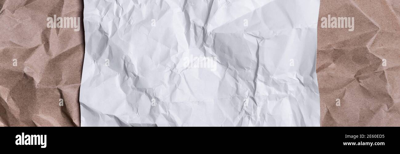 crumpled cream craft paper background texture Stock Photo - Alamy