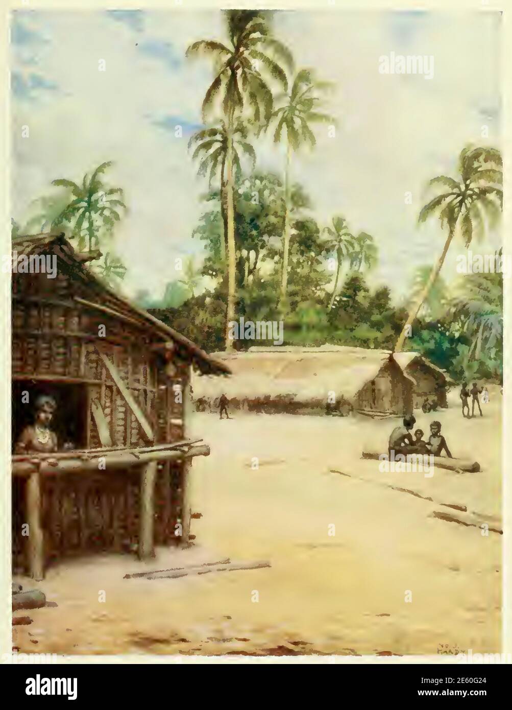 Norman Hardy painting from the early 1900's entitled Soloman Island ...