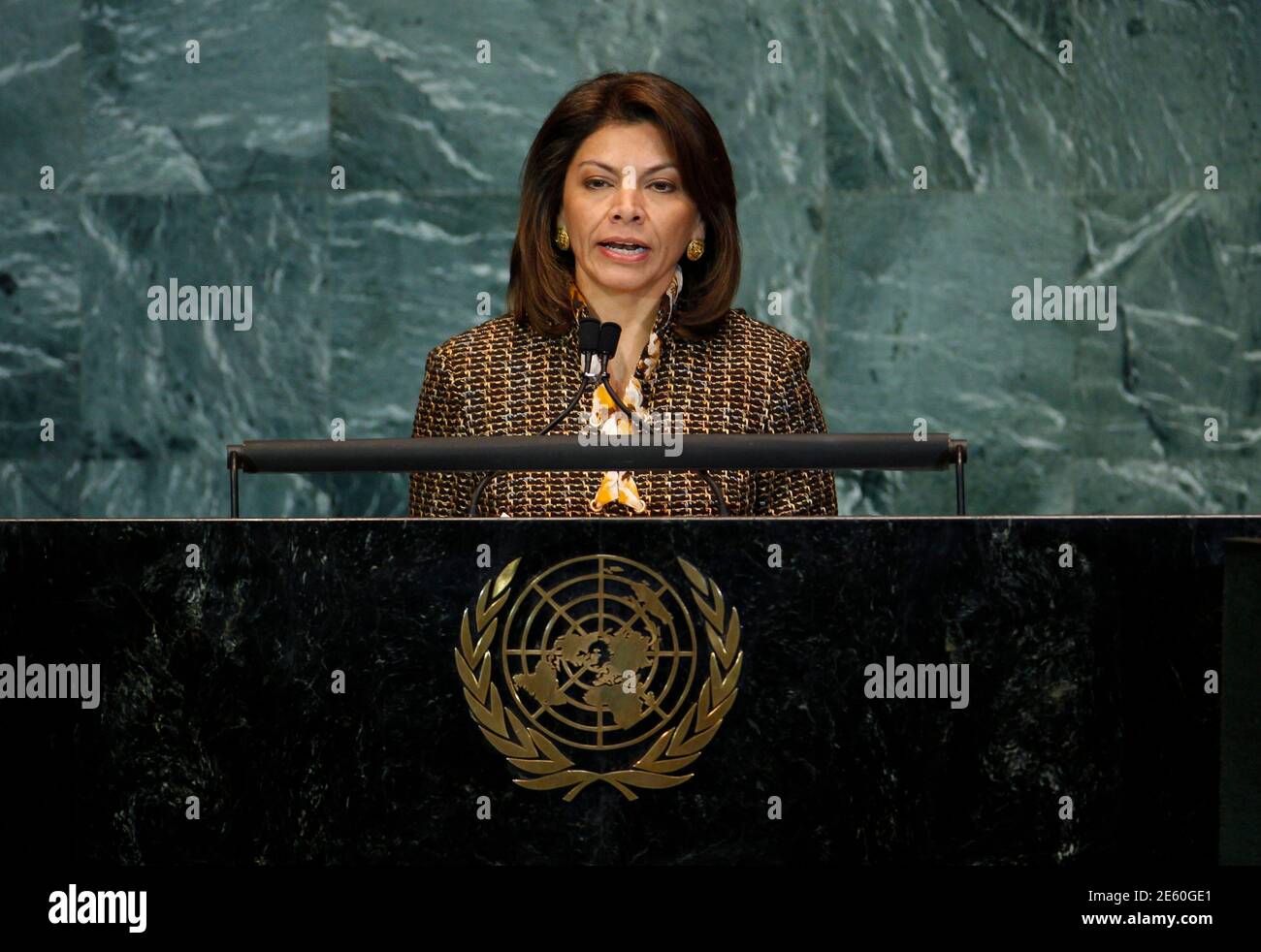 Costa ricas president laura chinchilla miranda hi-res stock photography ...