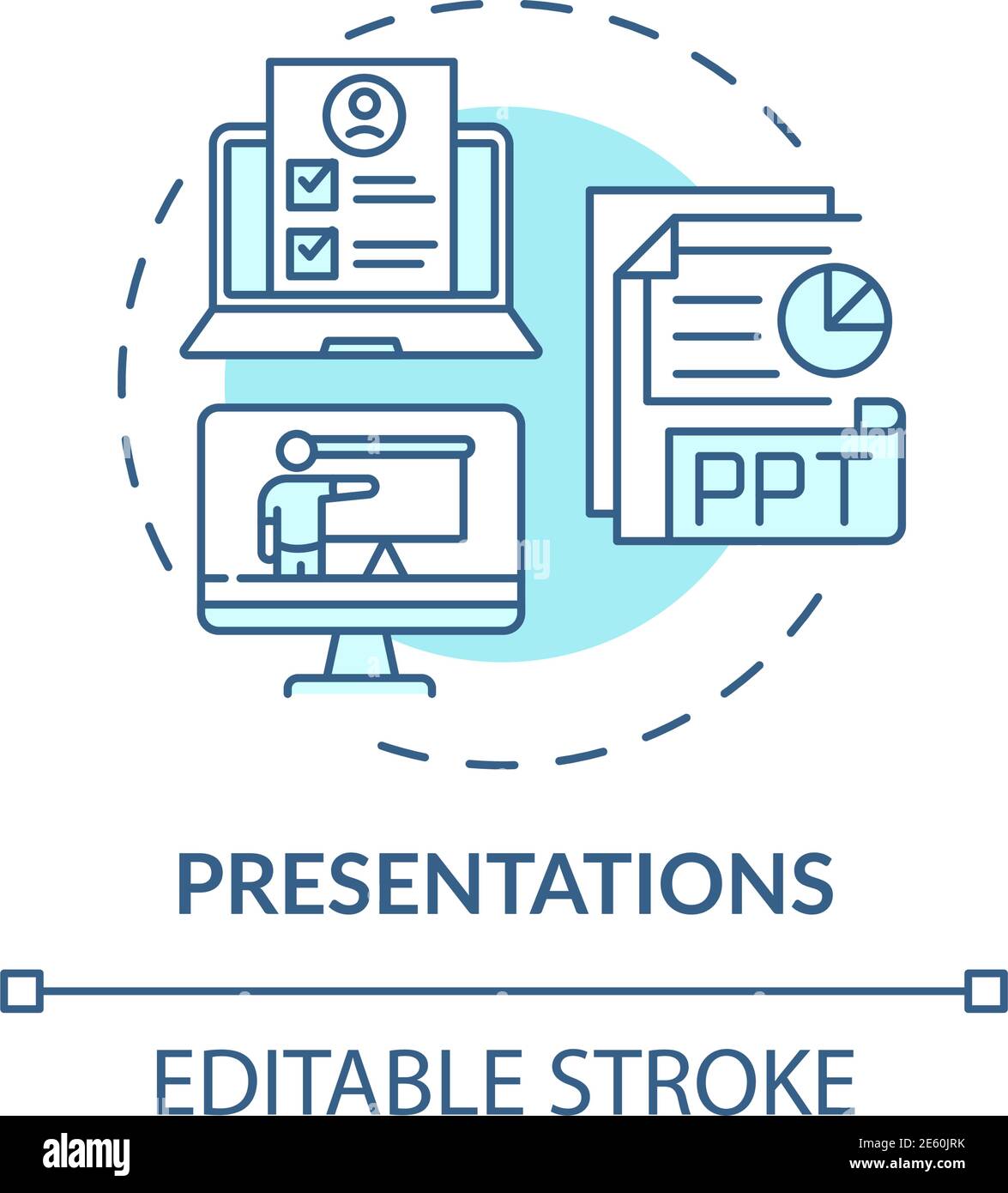 Presentations concept icon Stock Vector Image & Art - Alamy