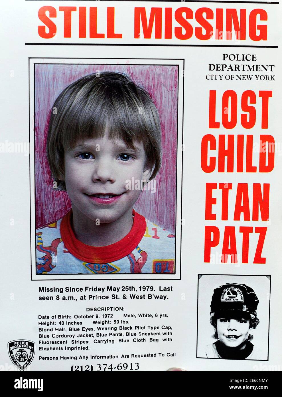 Etan patz missing poster hi-res stock photography and images - Alamy
