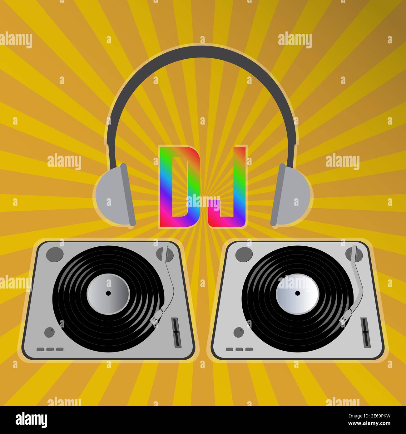 Music records Stock Vector Images - Alamy