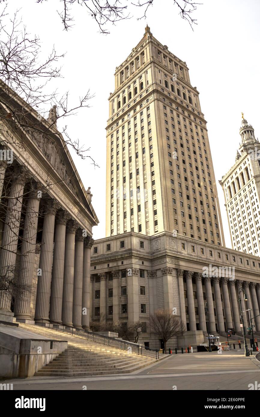 Thurgood Marshall Courthouse. United States Court House in NYC Stock ...
