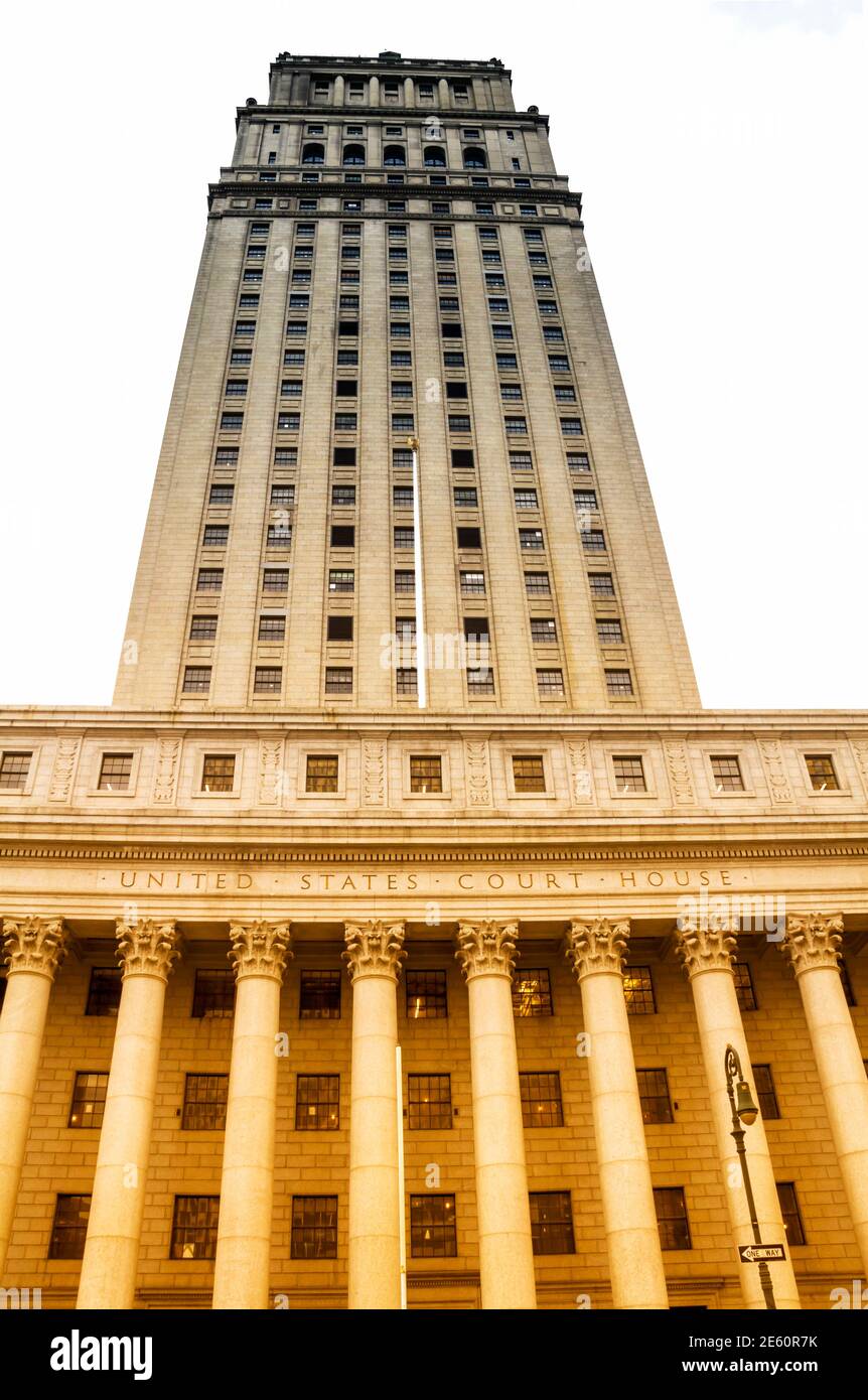 Thurgood Marshall Courthouse. United States Court House in NYC Stock ...
