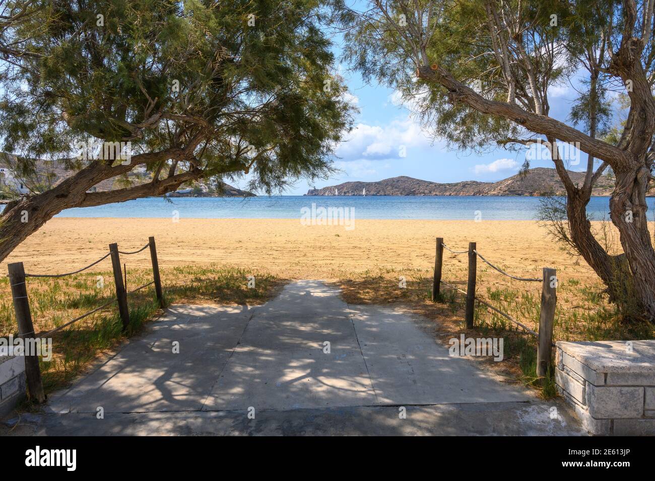 Gialos beach ios cyclades greece hi-res stock photography and images ...