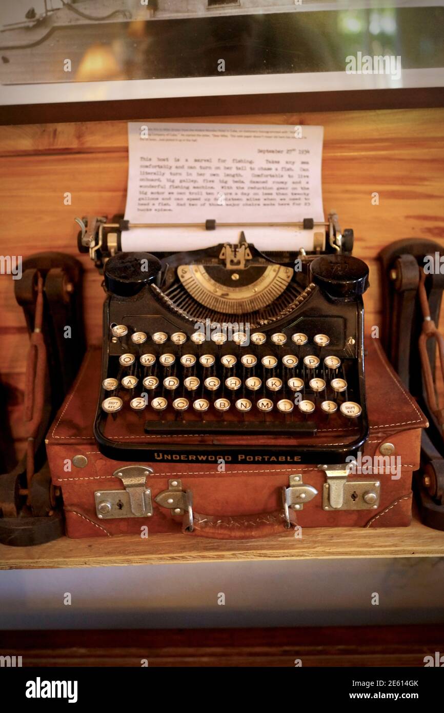 Ernest Hemingway House in Key West, Florida, FL USA. Southern most ...