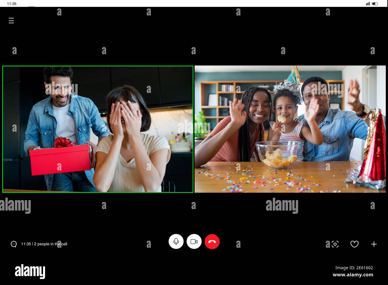 Video call virtual hi-res stock photography and images - Alamy